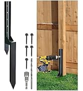 Amazon.com : Fence Post Repair Kit 2Pcs: Heavy-Duty Ground Stakes for ...