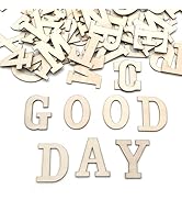 Amazon.com: 96Pcs Wooden Letters for Crafts, 3 Inch Unfinished Capital ...