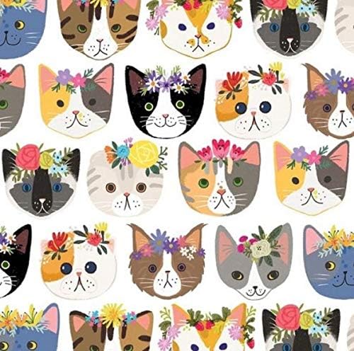Amazon.com: Hippie Kitty Wrapping Paper Flat Sheet - 24" x 6' : Health ...