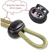 Amazon.com: DYZD Plastic Cord Lock End Toggle Double Hole Spring ...