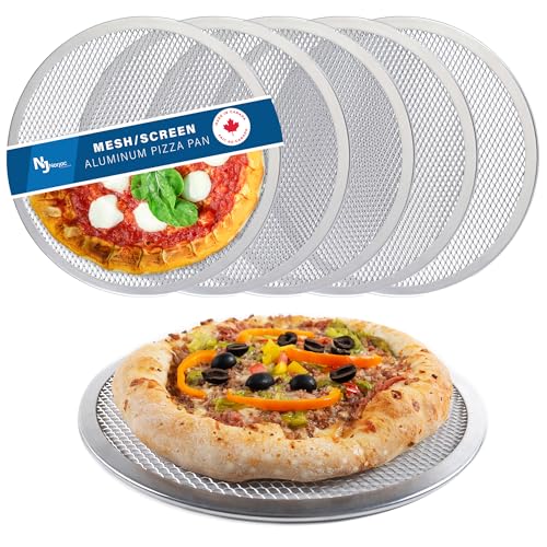 Snapklik.com : Bulk Pizza Screen, 10 Inch, 6 Pack, Seamless Rim ...