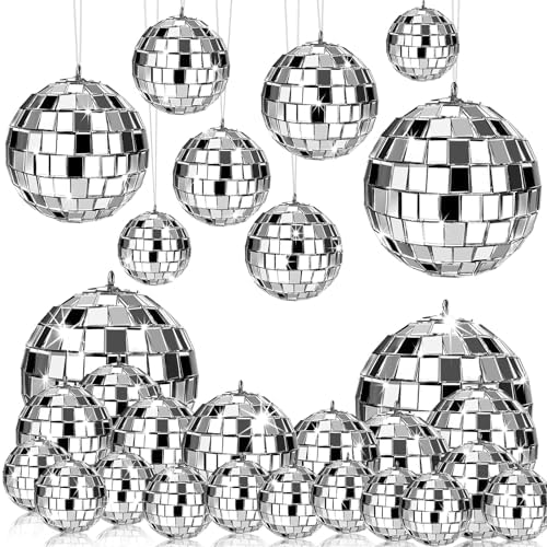 Amazon.com: 200 Pcs Mirror Disco Balls Ornament Mardi Gras Mini Small ...