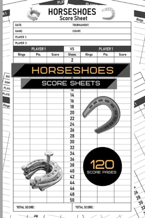 Horseshoe Scoring Chart Printable 23 Score Sheet Free To Edit,