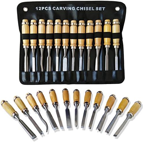 Amazon.com: 12pcs Wood Carving Hand Chisel Tool Carving Tools ...