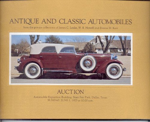 Antique and Classic Automobiles (Auction) from the Private Collections ...