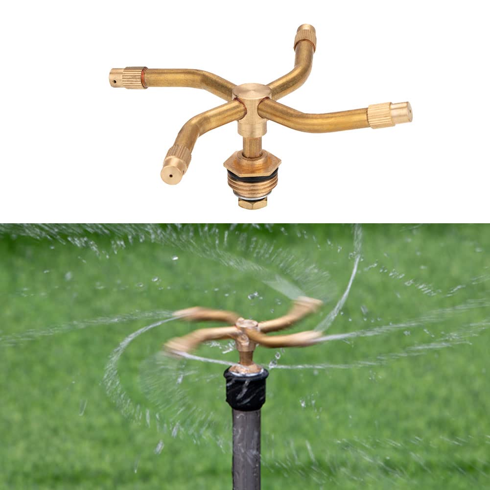 Snapklik.com : Whirling Sprinkler, 2/3/4 Arm Automatic Rotary Brass ...