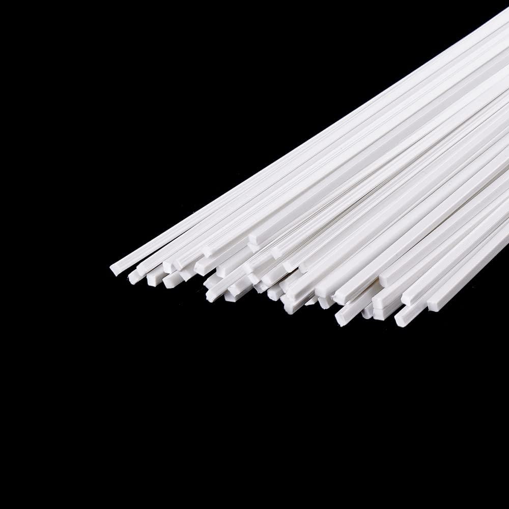 Amazon.com: 50 Pcs 1.5x1.5x250mm White ABS Styrene Plastic Square Bar ...