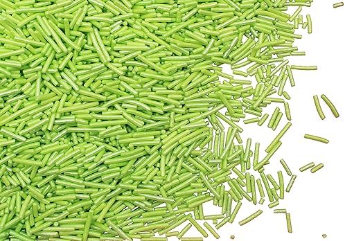 Amazon.com : 1 Pound Light Green Sprinkles BULK Jimmies - Edible Cake ...