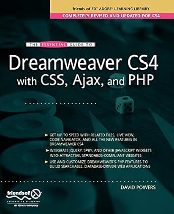 The Essential Guide to Dreamweaver CS4 with CSS, Ajax, and PHP (Essentials): Powers, David ...