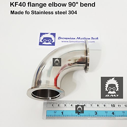 KF40 / QF40 / NW40 flange Elbow 90° stainless steel 304 vacuum adapter ...