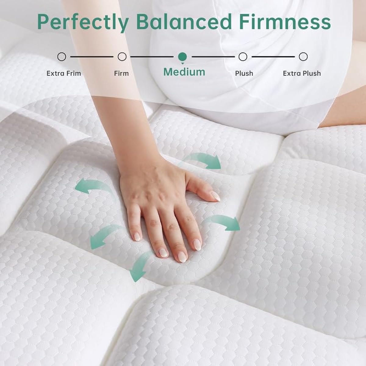 $25/mo - Finance Queen Size Mattress, 10 Inch Hybrid Memory Foam Queen ...