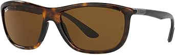 Amazon.com: Ray-Ban Mens Sunglasses (RB8351) Tortoise/Brown Plastic ...