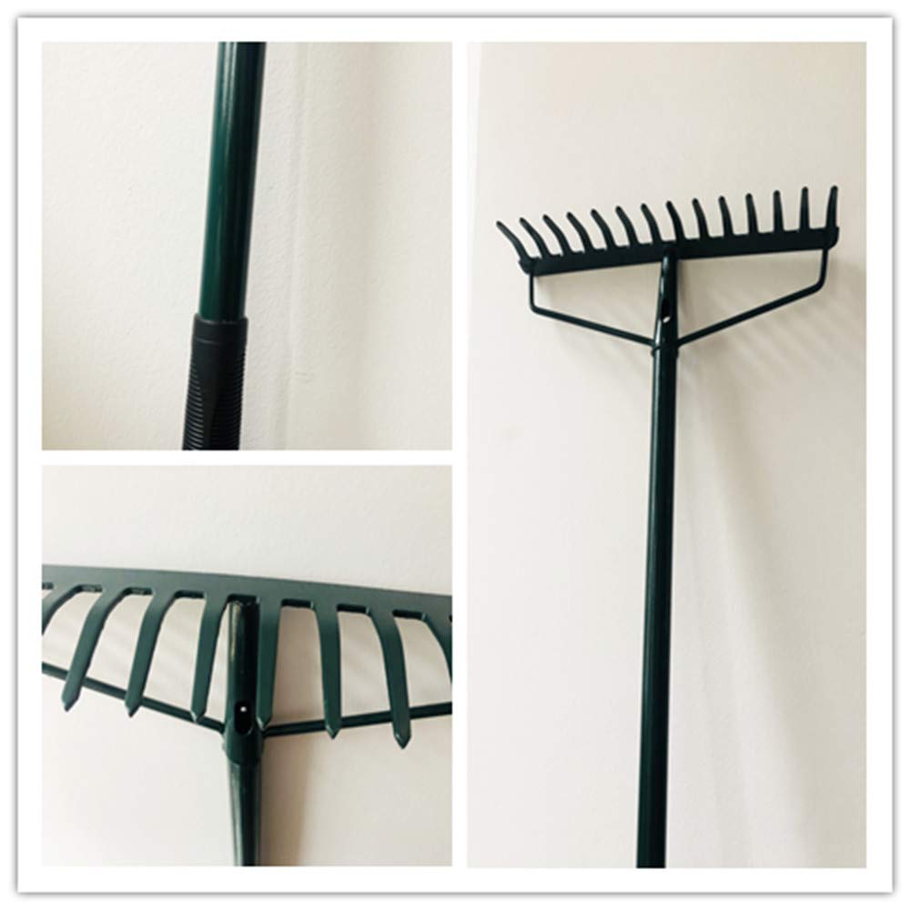 Old Tjikko Soil Rake,Garden Rake Heavy Duty,Green Rake Gardening ...