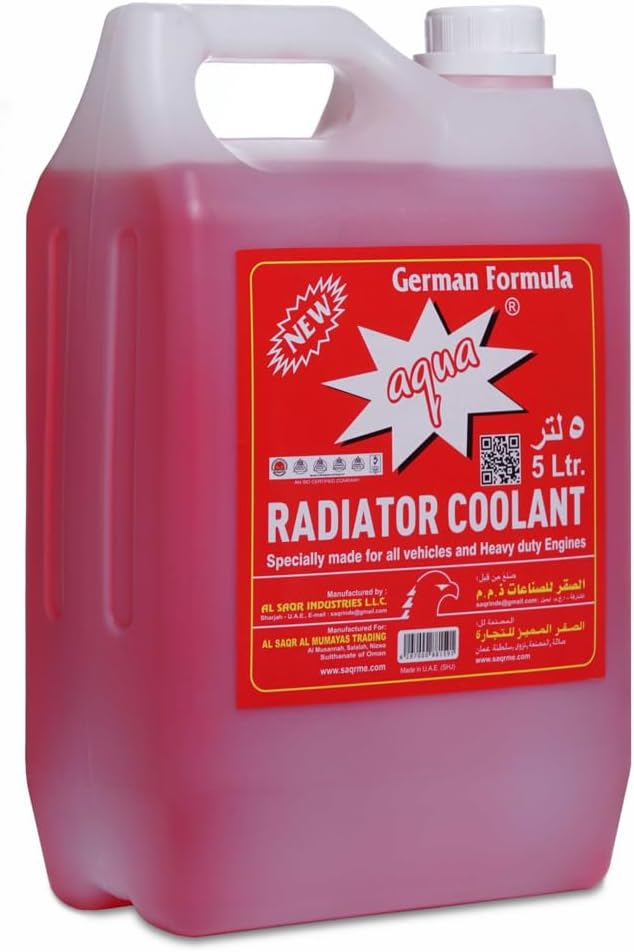 Aqua Radiator Coolant Red German Formula 5 Litres: Buy Online at Best ...