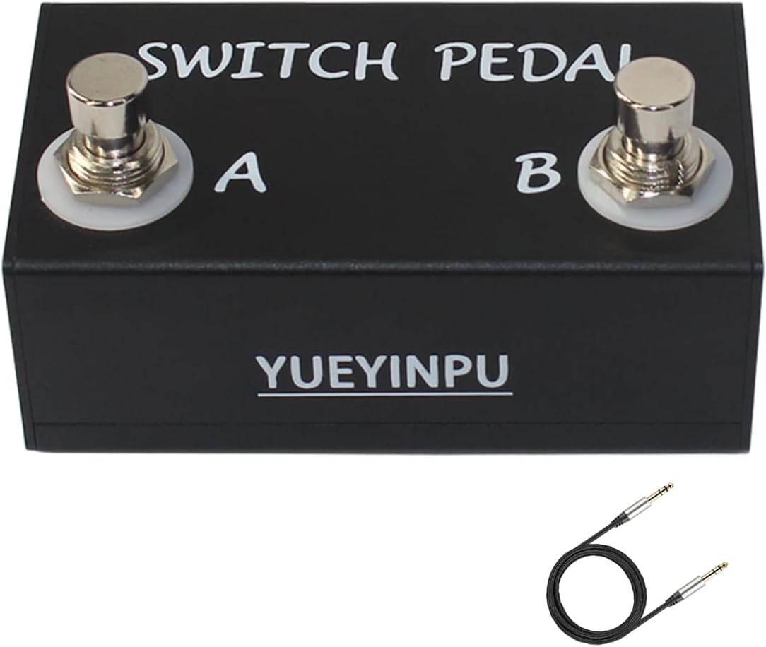 HOTONE Dual Footswitch Pedal Momentary 2-Way Pedal Foot Switch ...