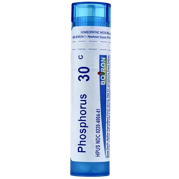 Boiron Homeopathic Medicine Phosphorus, 30C Pellets, 80-Count Tubes ...
