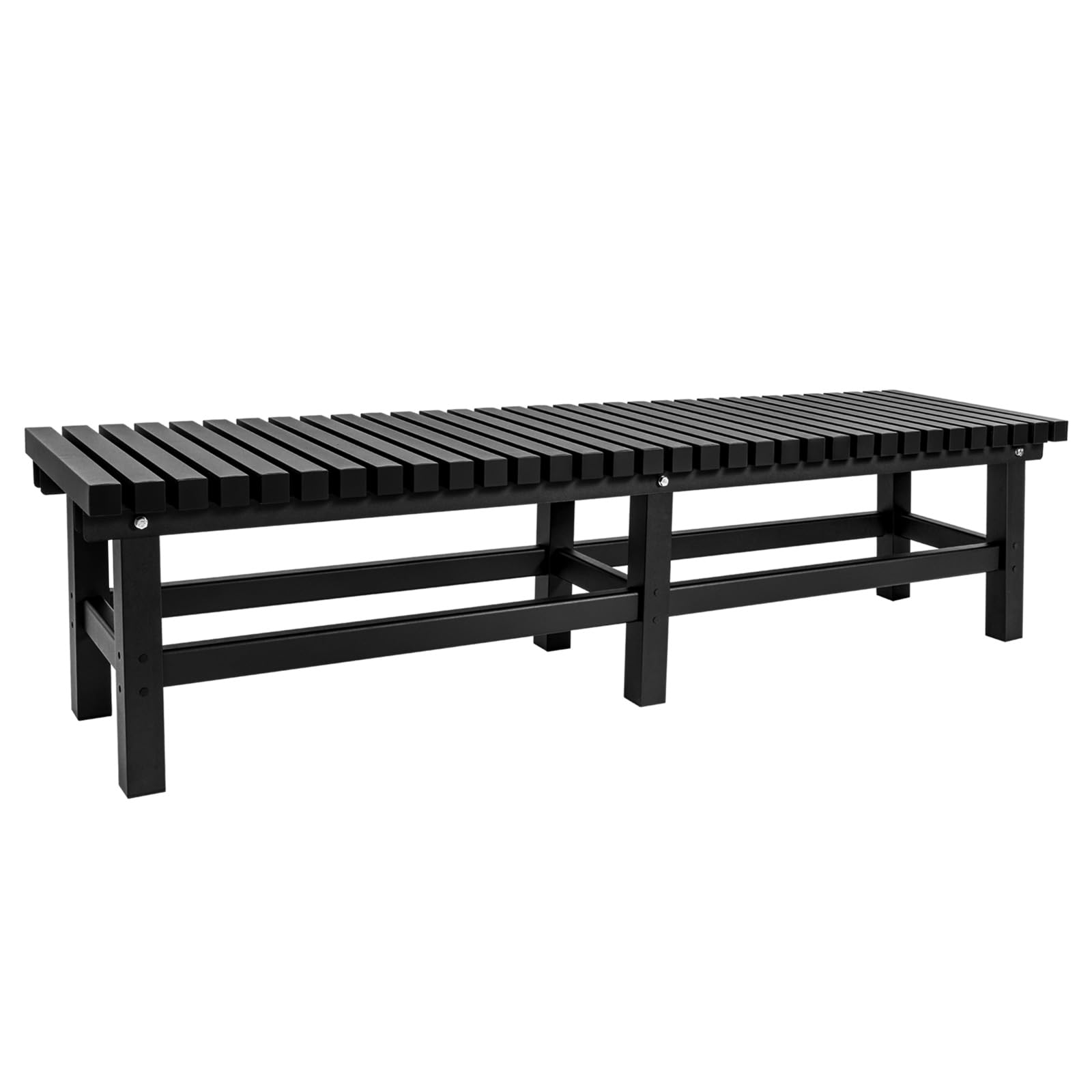 Amazon.com : TECSPACE 70 Inches Aluminum Outdoor Weatherproof Bench ...