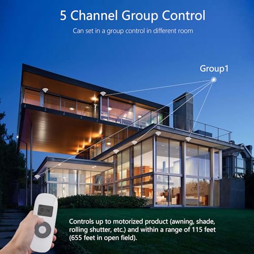 Snapklik.com : DC920 5-Channel Remote Timers For Window Shading