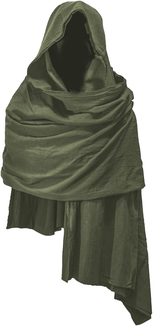 Amazon.com: JCBFUME Cowl Hood Scarf Rogue Hood Medieval Cloak ...