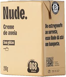 Nude Creme de Aveia Culinário Vegano 200g : Amazon.com.br: Alimentos e Bebidas