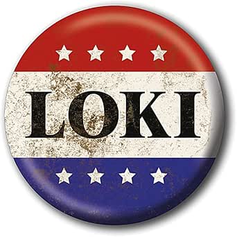 Amazon.com: Marvel Comics Loki Vote Loki Button Badge Pin Badge Thor ...