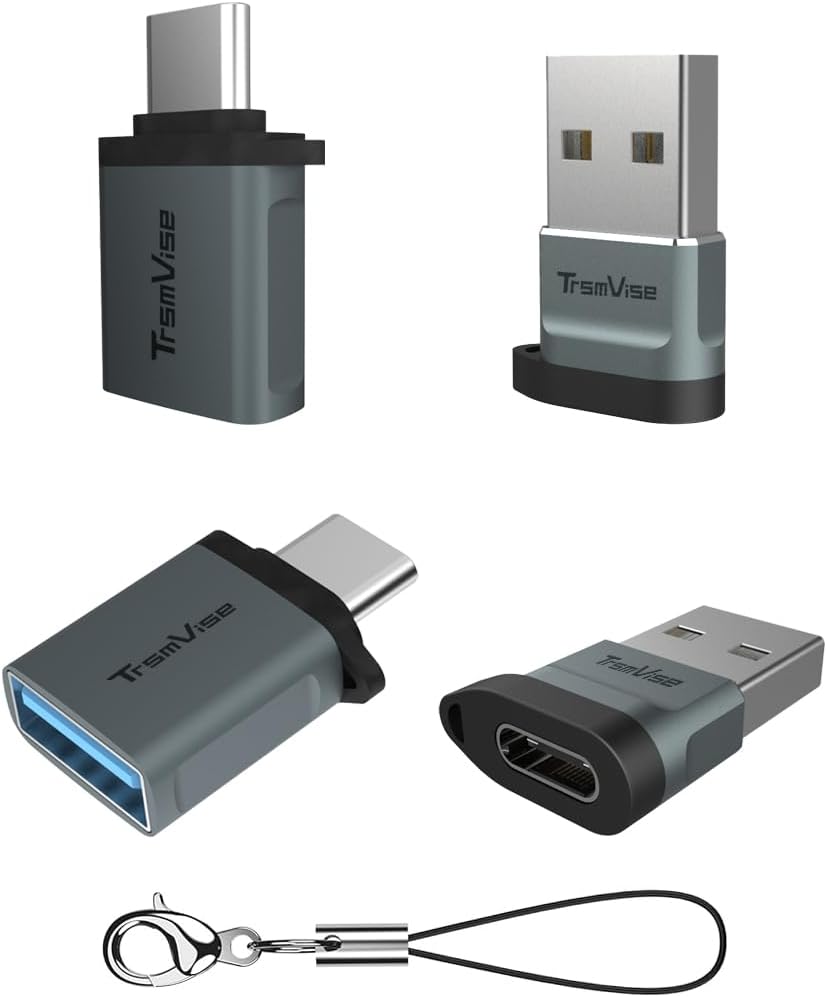 Amazon.com: 𝟒𝐏𝐚𝐜𝐤 𝐔𝐩𝐠𝐫𝐚𝐝𝐞𝐝 USB to USB C Adapter,USB C Male to USB 3.0 ...