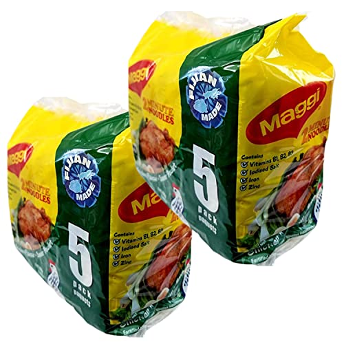 Maggi 2 Minute Noodles - CHICKEN Flavor (Megga Pack of 10 X 80g/ea) So ...