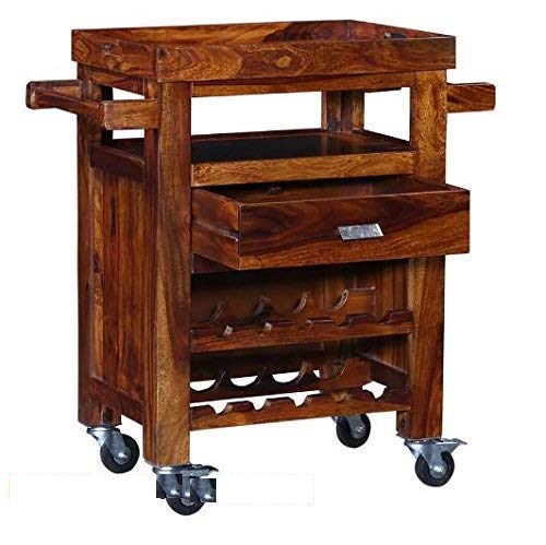 Mp Wood Furniture Bar Trolley/Serving Trolley/Wooden Service Trolley ...