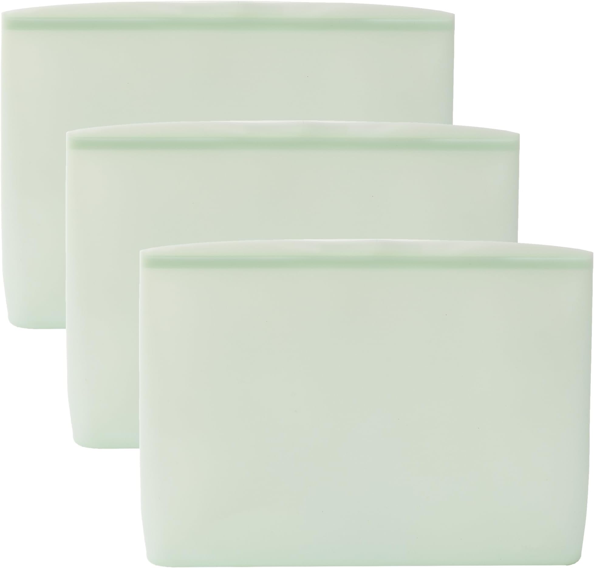 Amazon.com: Reusable Silicone Food Storage Bags | 100% Food Grade ...