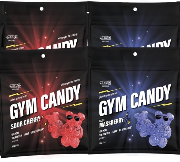 Bear Snacks de proteína confitada por Gym Candy Snacks bajos en ...