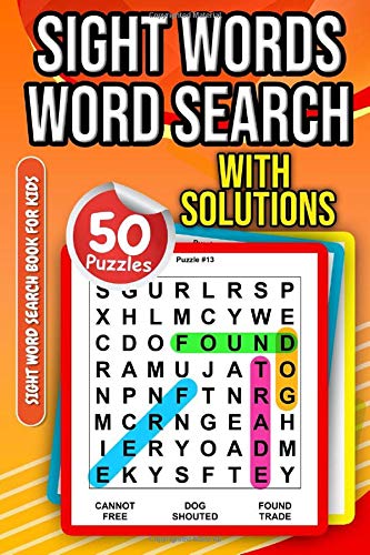Sight Words Word Search: Book for Kids Fry Sight Words 300 Words ...
