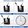 Amazon.com: Gosknor Wall Clock Repair Kit, 1.26 Inch Quartz Long Shaft ...