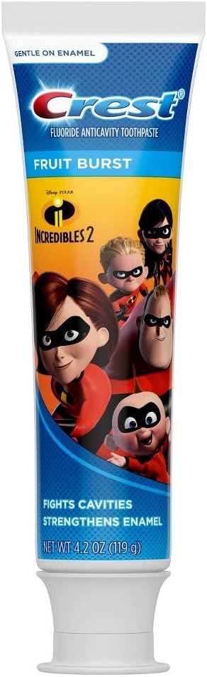 Amazon.com: Crest Toothpaste 4.2 Ounce Kids Incredibles 2 Fruit Burst ...