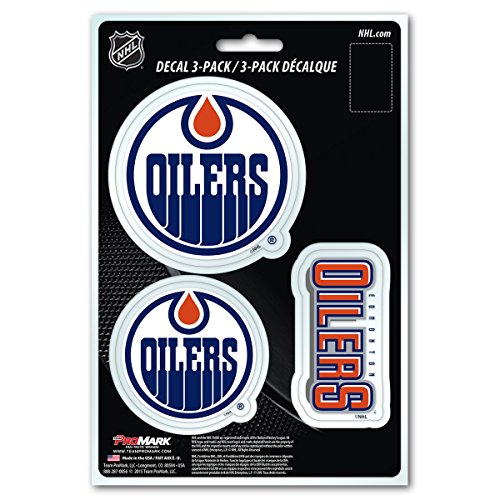 NHL Edmonton Oilers Team Decal, 3-Pack | Amazon price tracker ...