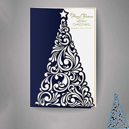 Bluelans Cutting Dies Christmas Tree Metal Embossing Stencil Mould ...
