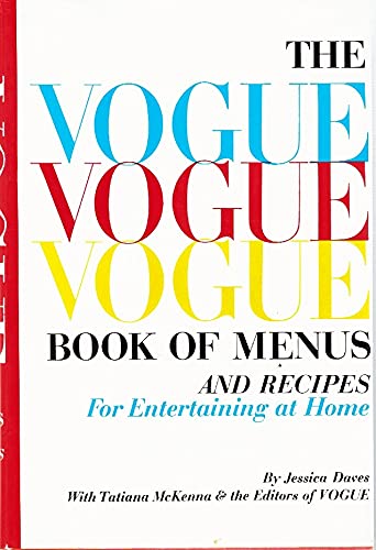 Vogue Book of Menus and Recipes for Entertaining at Home | Amazon.com.br