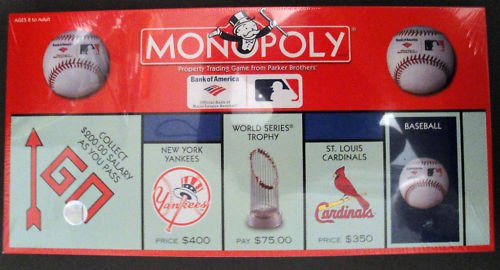 Monopoly Major League Baseball (MLB) Bank of America Collectors Edition ...