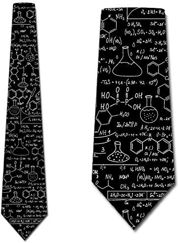Amazon.com: Three Rooker Science Ties Mens Chemistry Equations Necktie ...
