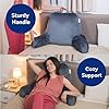 ComfortSpa Reading Pillow for Bed Adult Size, Back Rest Pillow with ...