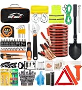 Amazon.com: AUTODECO 98 PCS Roadside Car Emergency Assistance Kit with ...