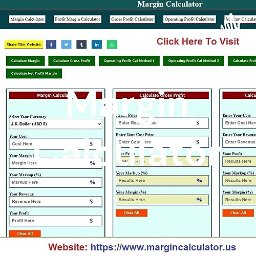 Amazon.com: Margin Calculator : Margin Calculator: Books