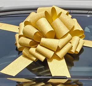 Hampabox MEGA GIANT CAR BOW (40cm diameter) + 6 METRES of RIBBON for ...