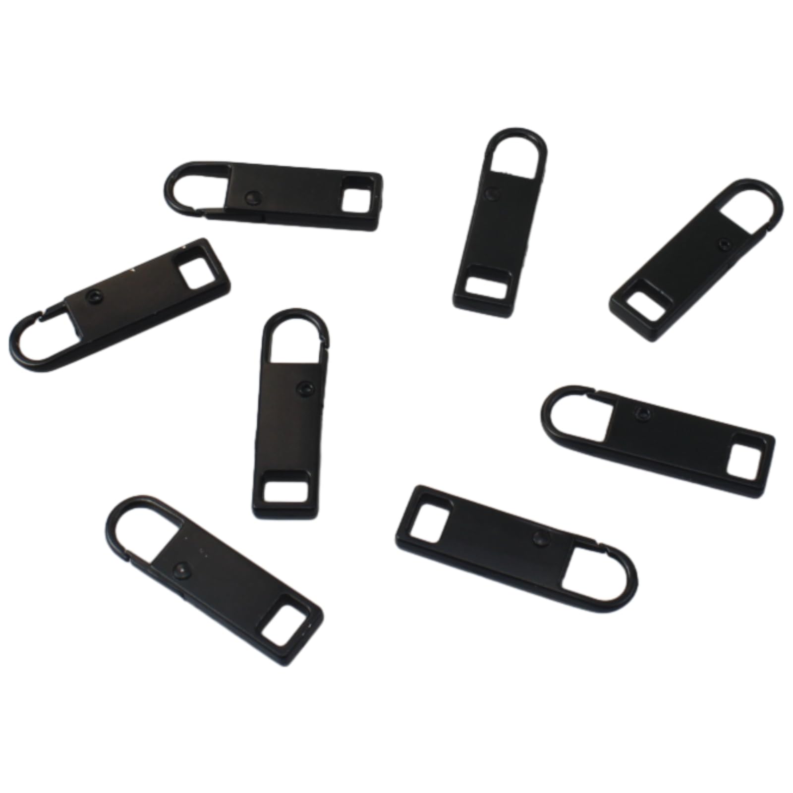 Amazon.com: OZXNO 8pcs Detachable Metal Zipper Pull/Tab Black Zipper ...
