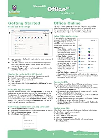 Office in Office 365 Quick Source Reference Guide: Quick Source: 9781935518969: Amazon.com: Books