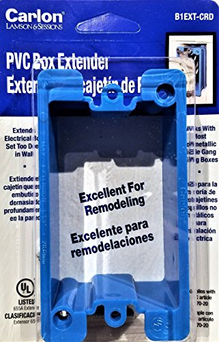 Carlon Electrical Box Extender PVC, Single Gang, 1-Pack - Amazon.com