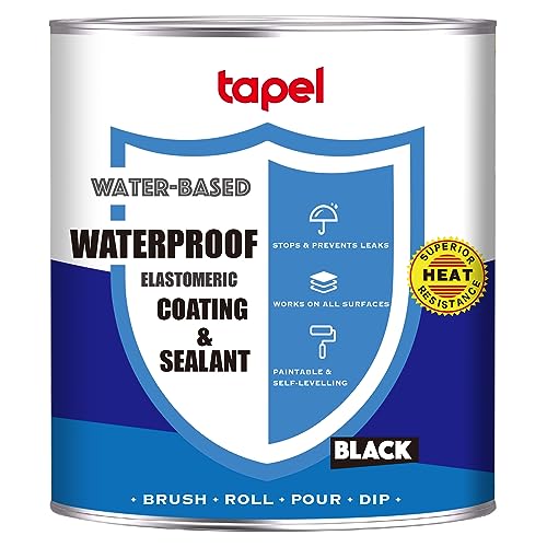 Snapklik.com : Tapel Liquid Rubber Waterproof Sealant - Black 24oz ...