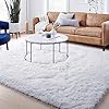 Amazon.com: Amdrebio White Area Rugs for Bedroom,Shag Fluffy Rug for ...