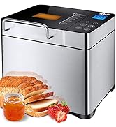 Amazon.com: KBS Pro Stainless Steel Bread Machine, 2LB 17-in-1 ...