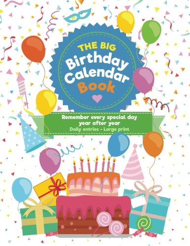 Amazon.com: The Big Birthday Calendar Book: 9781944633349: Brilliant ...