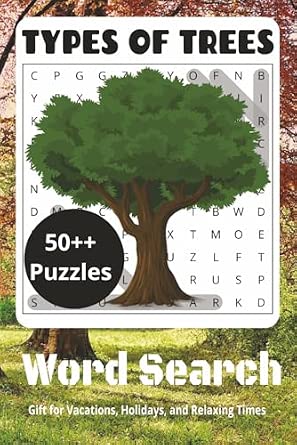 Types of Trees Word Search Puzzle Book: Easy to Read Print | 6 x 9 ...